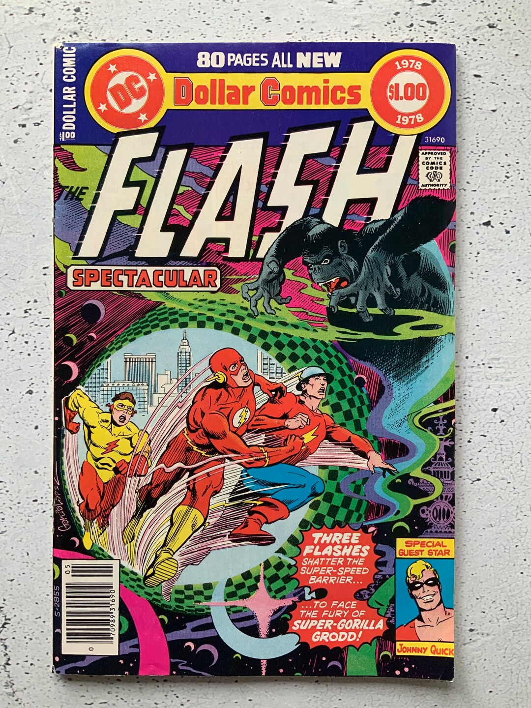 1978 Flash Spectacular DC. Johnny Quick. Super-gorilla Grodd. Vintage ...