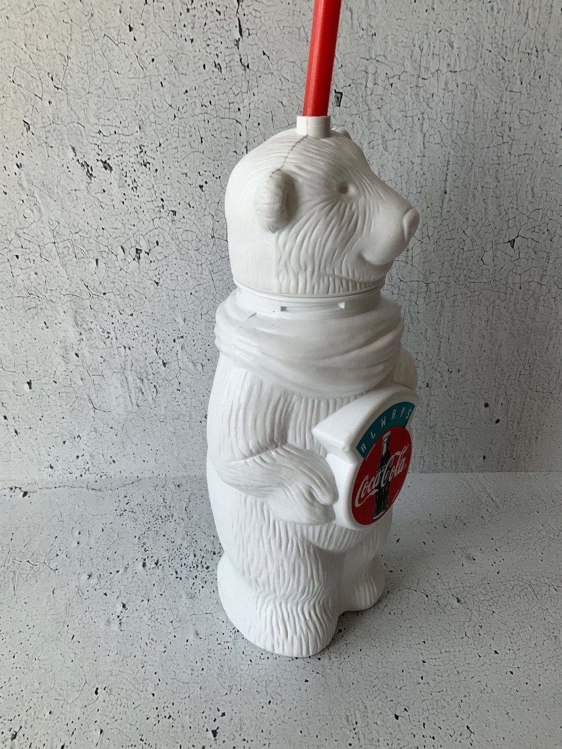Always Coca-cola Polar Bear Sip Cup With Straw. 1990s. Cola Famous Ad ...