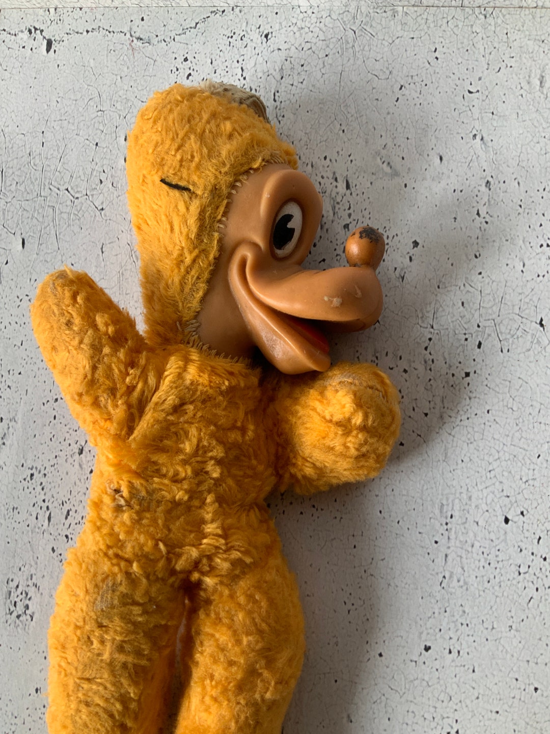 Rare Gund Rubber Face Pluto. 1950s With Snap. Sani-foam Plush Toy. Disney Pluto. - Etsy