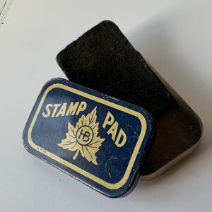 HB Stamp Pad. Ink Pad. M.M. Co. Collectible Tin. Ink Blotter Pad. 3 ...