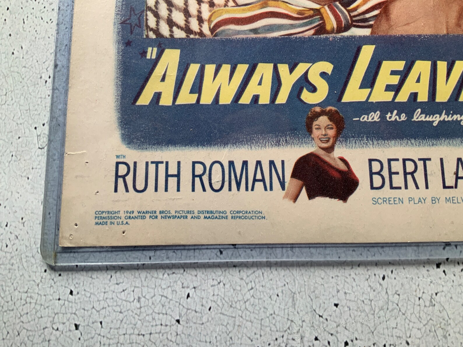 14” X 11” Movie Poster. Numbered Edition. Always Leave Them Laughing ...