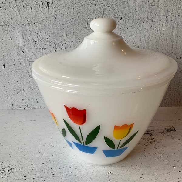 Fire King Tulip - Etsy