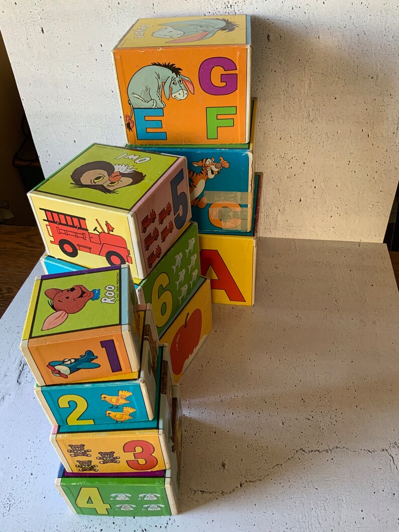 Winnie Pooh Stacking/nesting Boxes. Walt Disney Productions. - Etsy