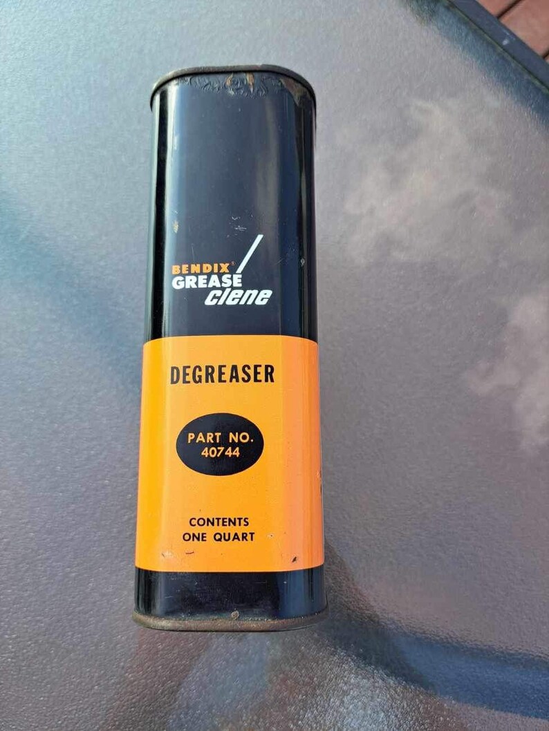 Bendix Degreaser Tin. 1960s. Grease Clene. Vintage Oil and Gas ...