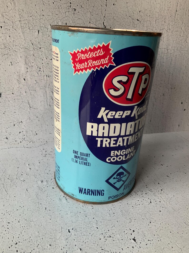 FULL Tins! STP Keep Kool Radiator Treatment. Vintage Gas and Oil ...