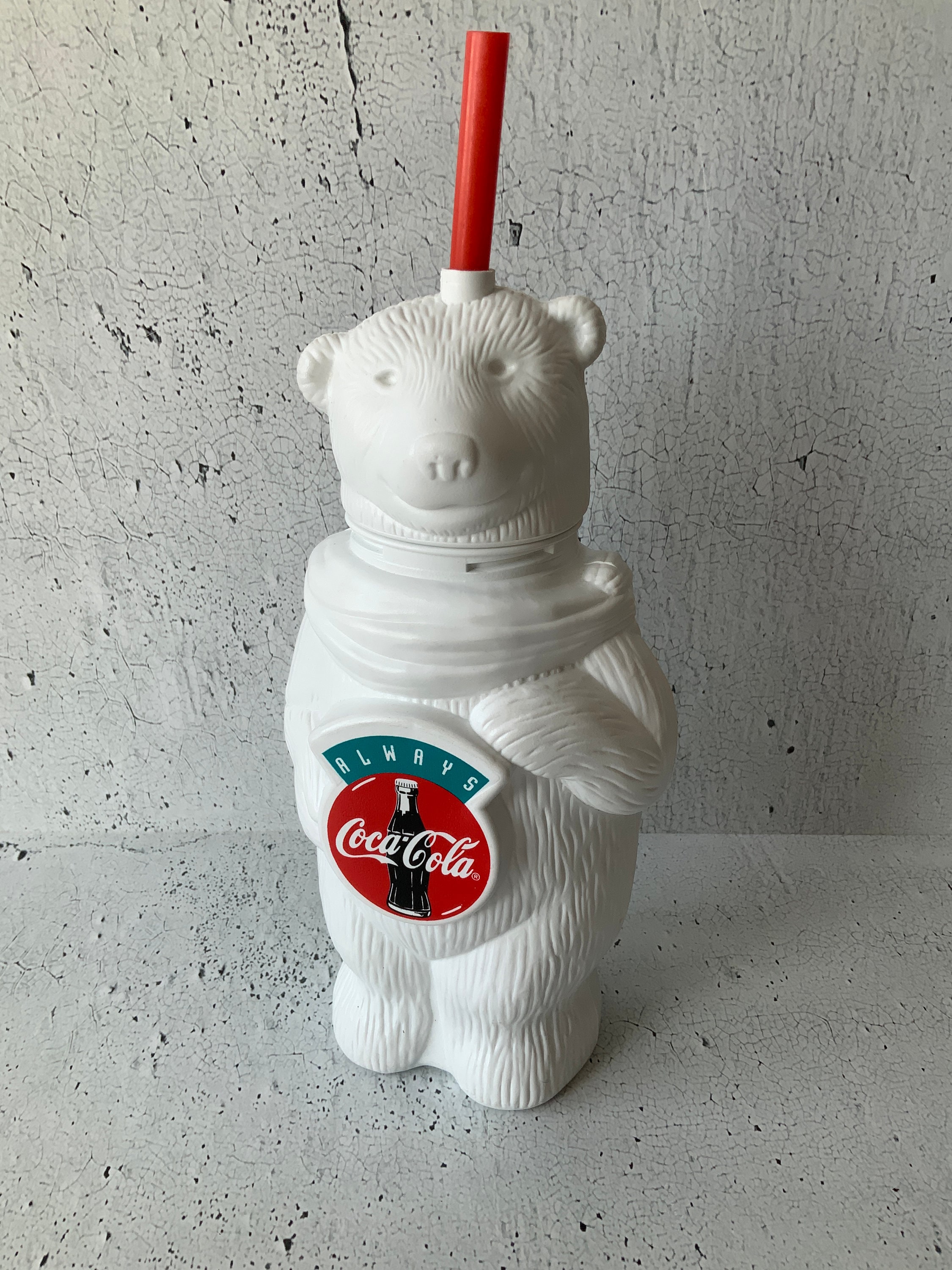 Always Coca-cola Polar Bear Sip Cup With Straw. 1990s. Cola Famous Ad ...
