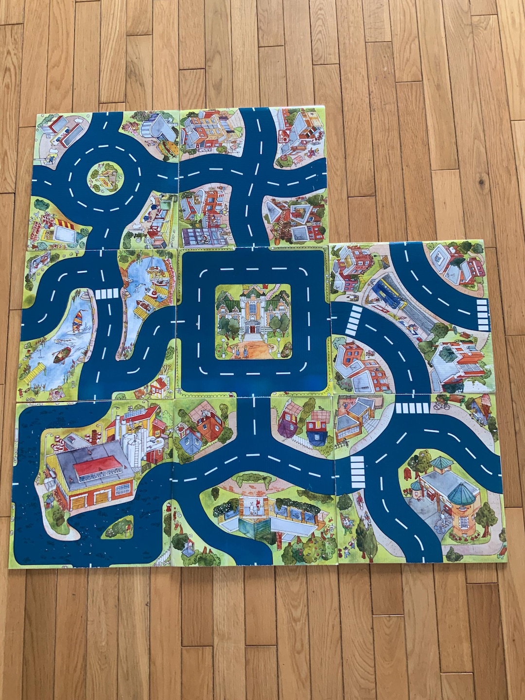 Children’s Toy Car Map. Race Track. Customize Your Own Path. Portable ...