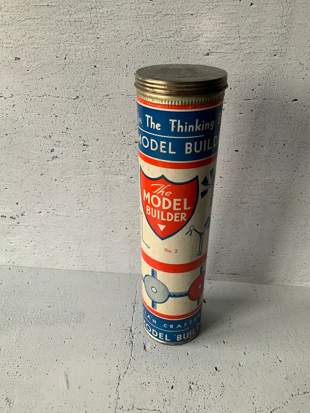 Vintage Building Blocks. the Model Builder Set. 1950’s. Tall Tube ...
