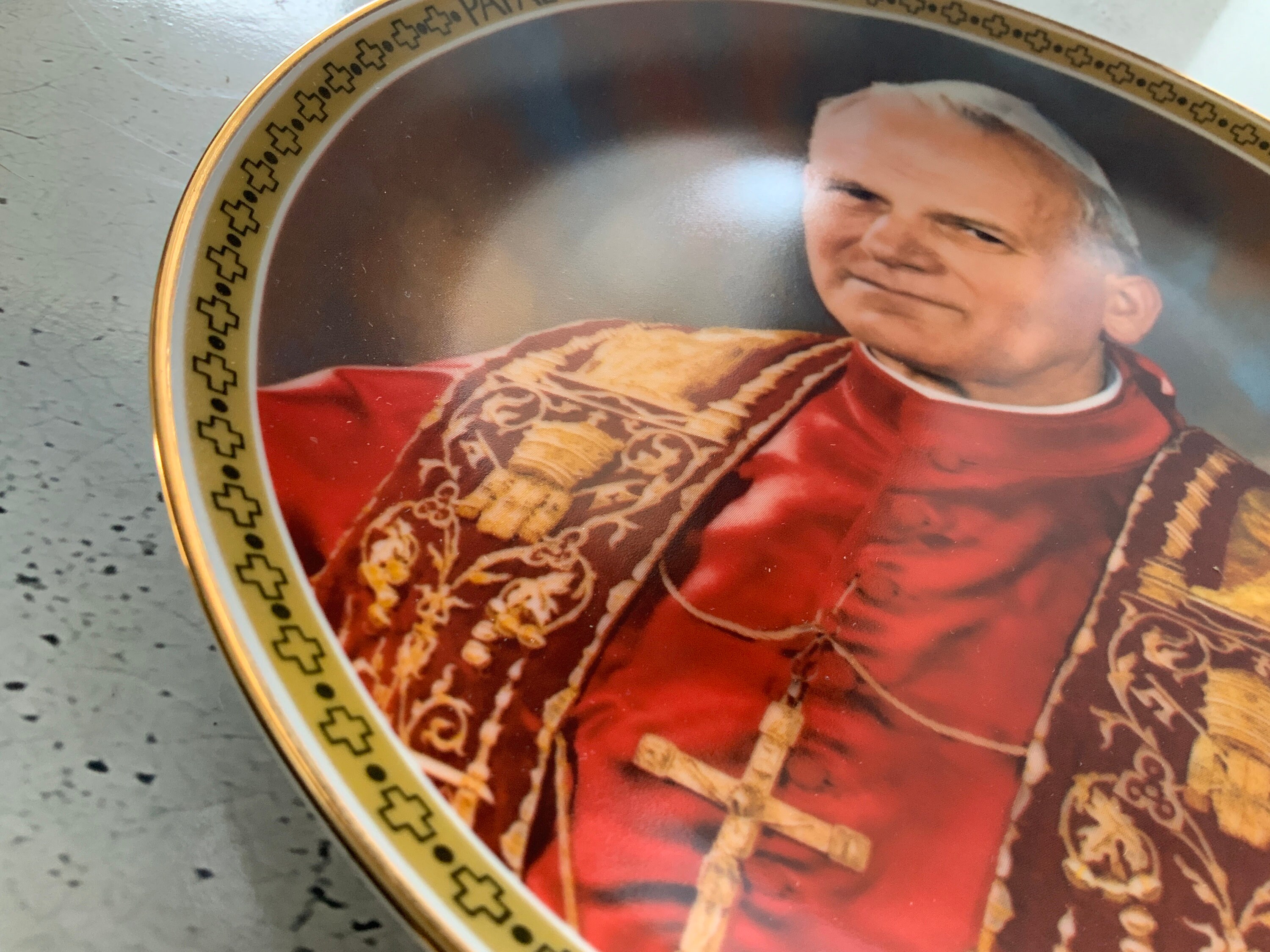 Pope John Paul II Plate. in As-new Condition. 1984 Papal Visit ...