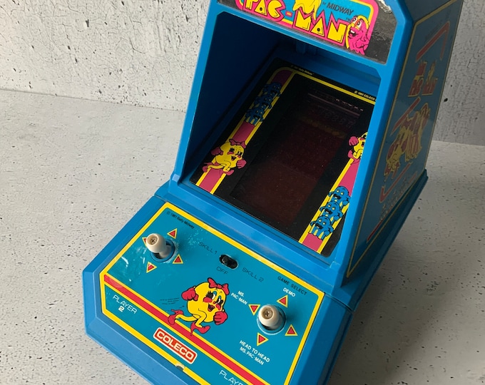 Ms. Pac-man Mini Arcade Game. Working! Bally Midway 1981. Coleco ...
