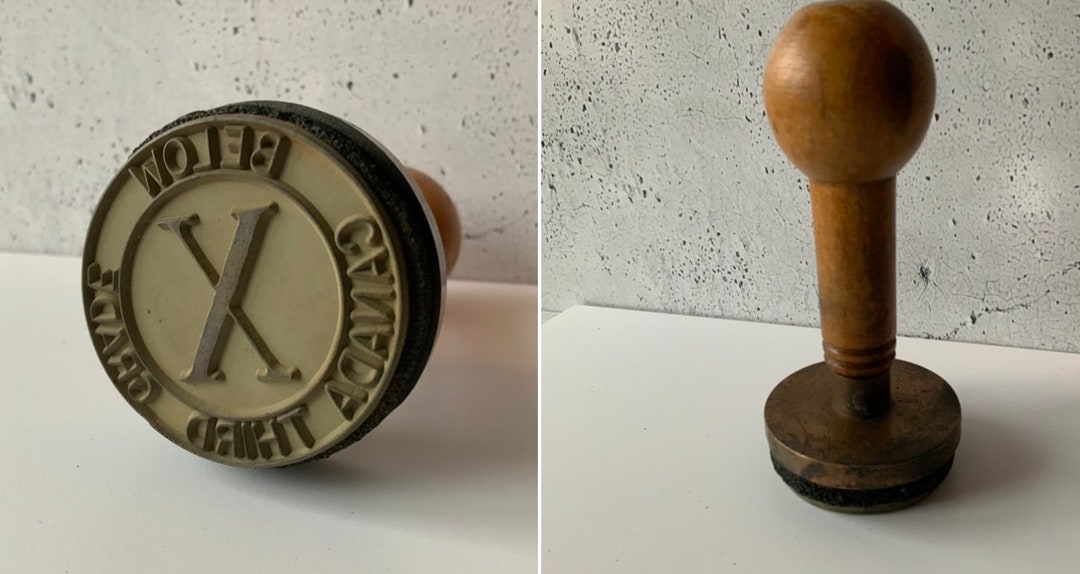 Antique Grade Stamp. 1910’s/1920’s. Meat Stamp. Lumber Stamp. Canada ...