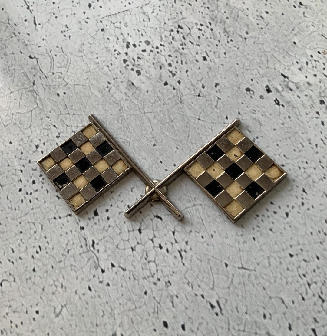 1955 T-bird Cross Flags Emblem. Auto Restoration Vintage Classic Car ...