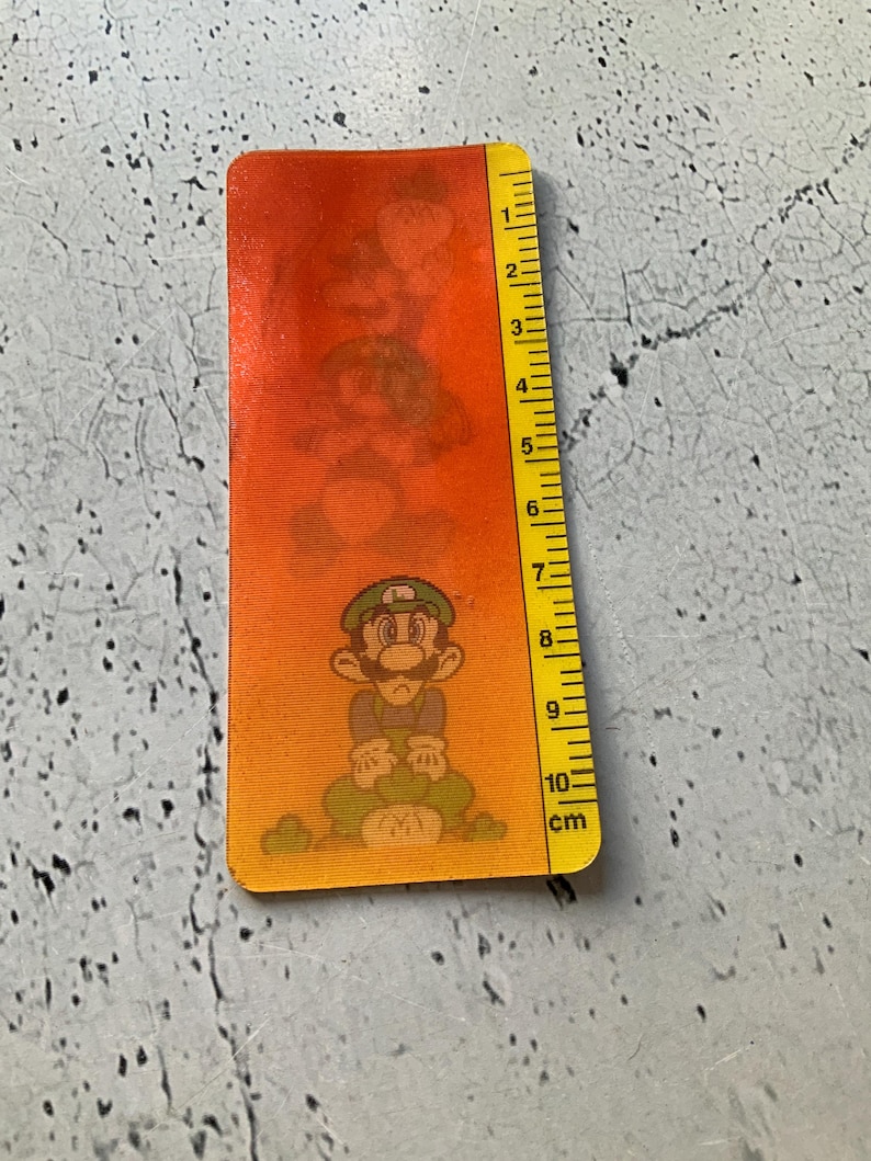 1991 Mario Nintendo Magic Motion Ruler. General Mills. Nintendo ...