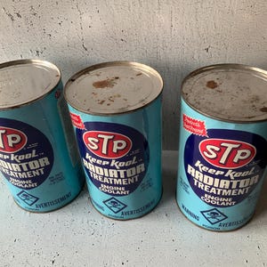 FULL Tins! STP Keep Kool Radiator Treatment. Vintage Gas and Oil ...