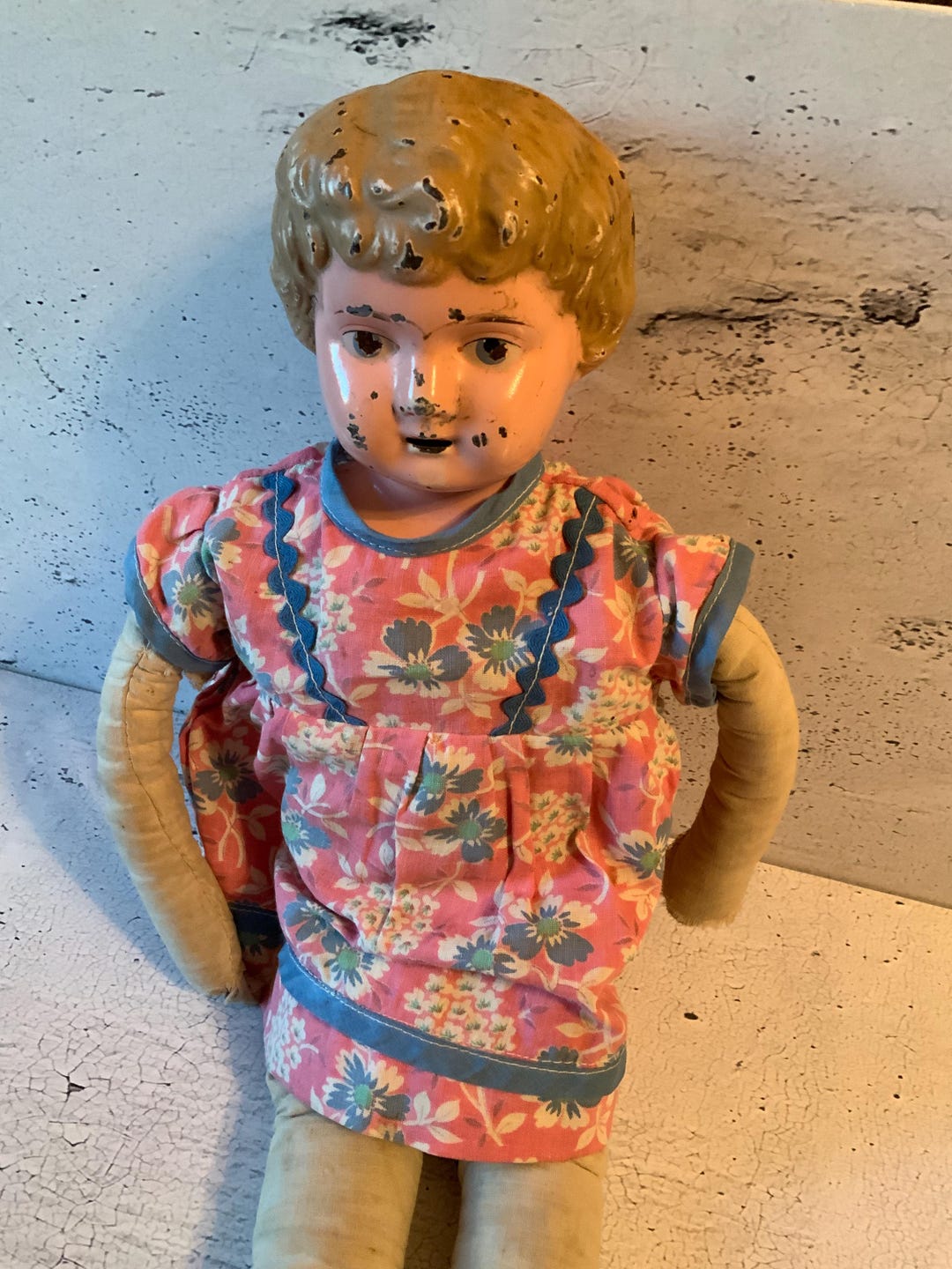 Antique Minerva Doll. Germany. Trademarked. Numbered. Metal Head Doll ...