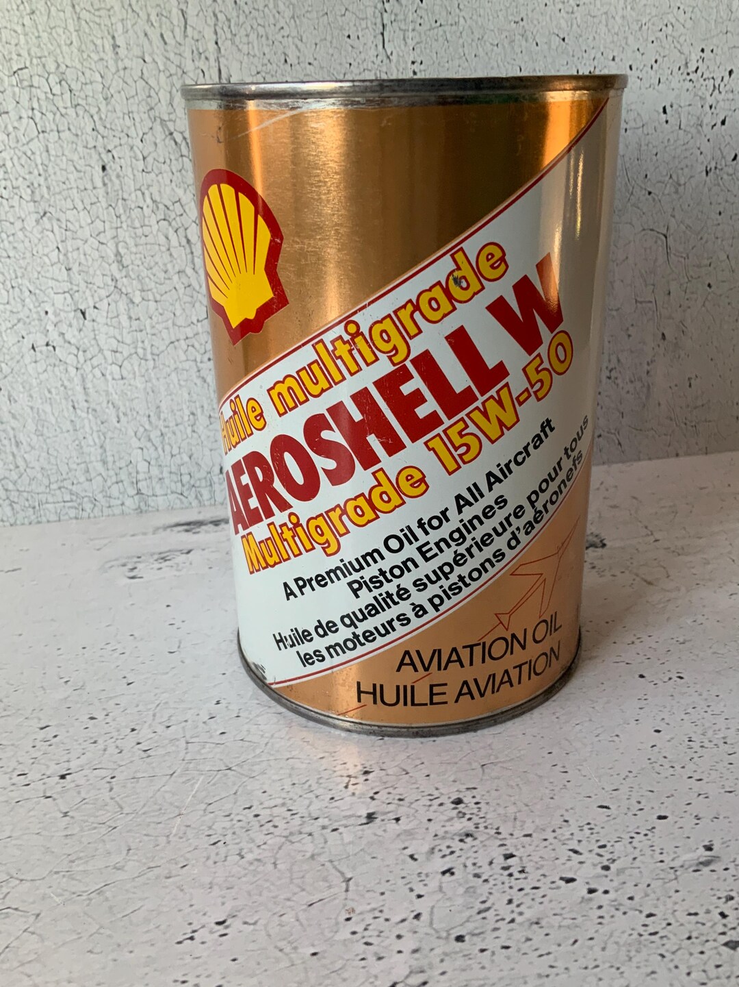 Aeroshell W Oil FULL! Aviation Oil. Shell Canada. Vintage Oil and Gas ...