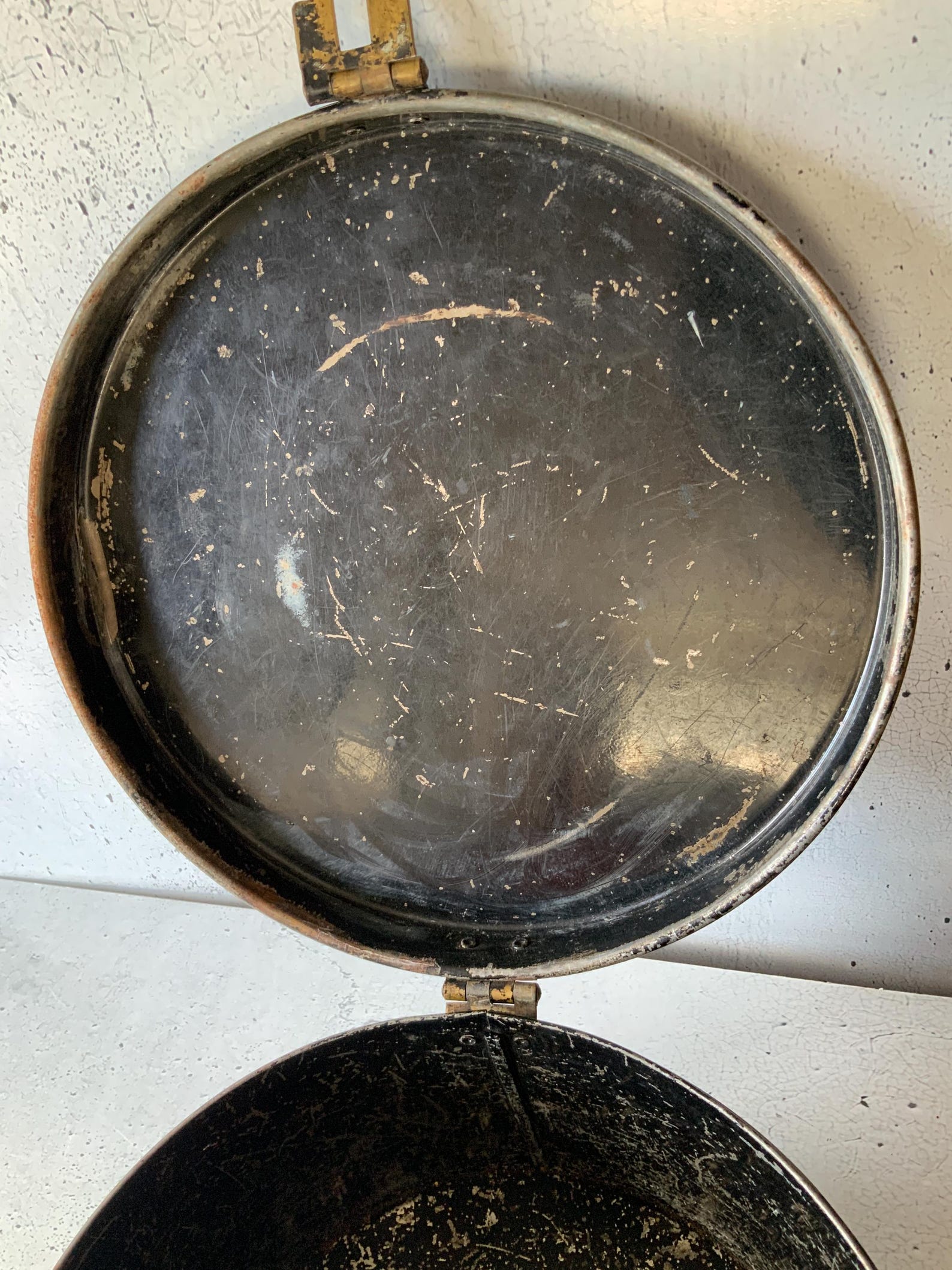 Military Hat Box. 1870’s/80’s. Aceh War. Metal and Brass Hinged Hat Box ...