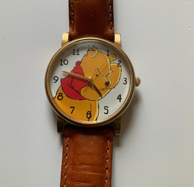 Vintage Pooh Watch. Disney. Timex. 31mm Watch Face. Think, Think ...