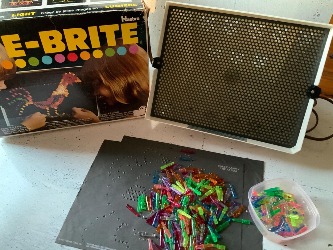 Vtg Lite-brite. Model 5455. With Box. Vintage Classic Children’s Games ...