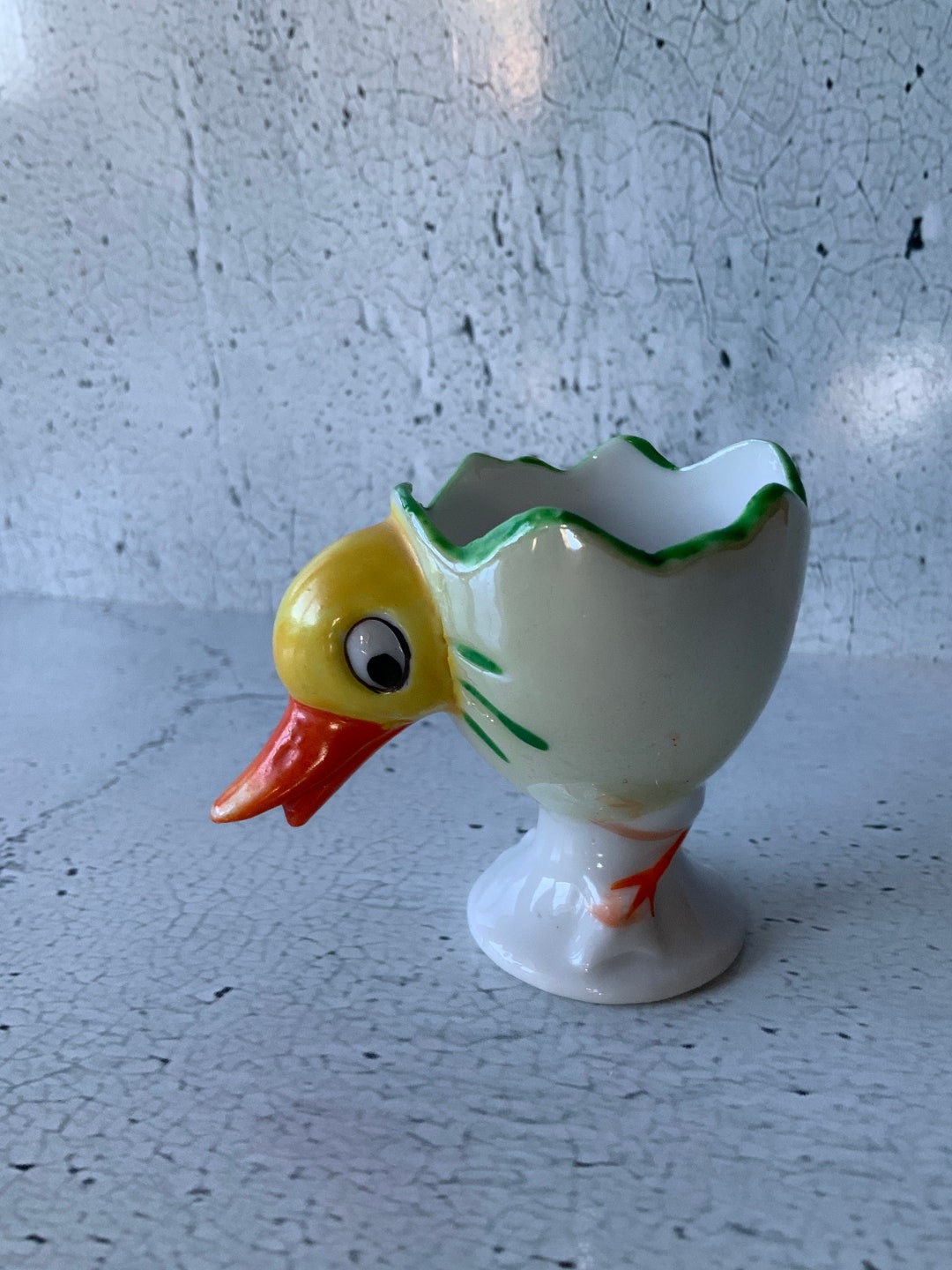 Ceramic Egg Cup. 1940s/50s Japan. Porcelain Eggcup. Egg Holder. Duck ...