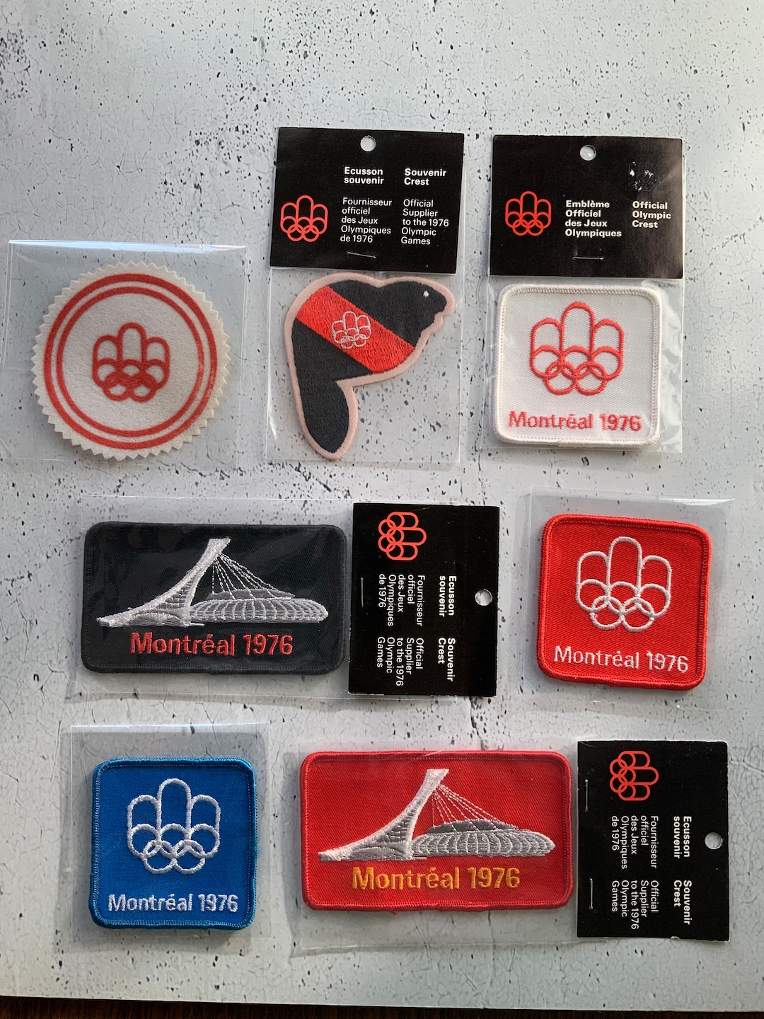 Olympic Crests! 1976 Montreal. in Packaging. Never Opened! 7 Crests ...