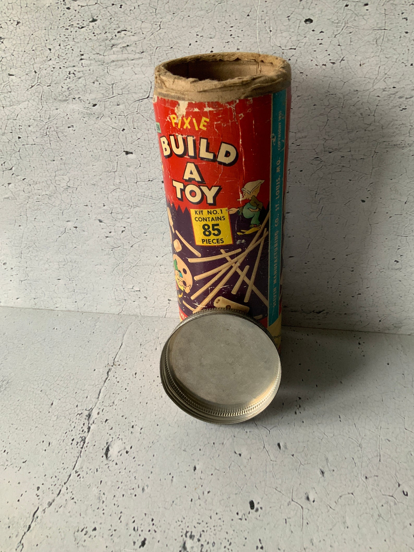 Pixie Build-a-toy. 1951. Erector Set. Construction Dexterity Toy ...