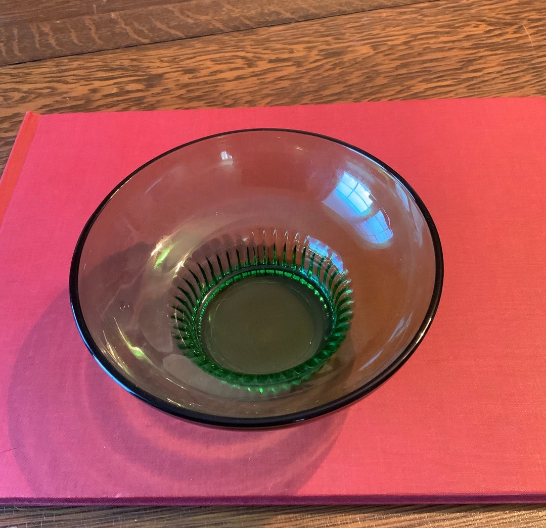 A. L. Randall Co. Green Glass Bowl. Vintage Candy Dish. Serving Bowl ...