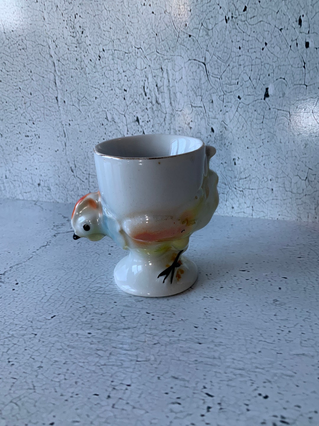 1940s/50s Egg Cup. Ceramic/porcelain Japan. Chick Egg Cup. Hen Egg Cup ...
