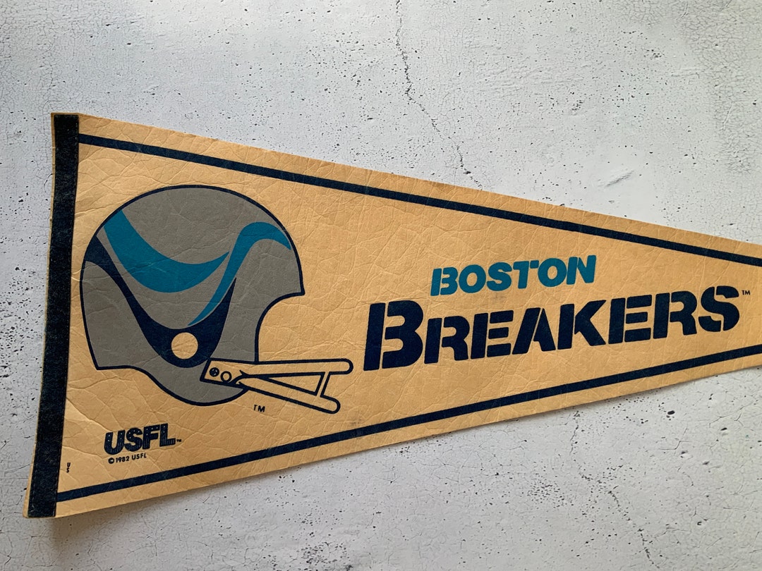 1982 Boston Breakers Pennant. USFL. 30” Sports Pennant. Football Banner ...