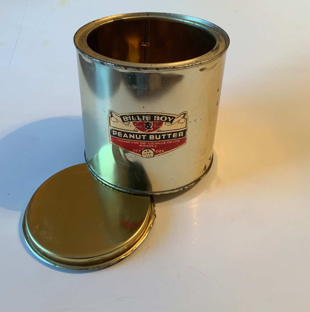 Billie Boy Peanut Butter Tin. Exceedingly Rare Paper Foil - Etsy