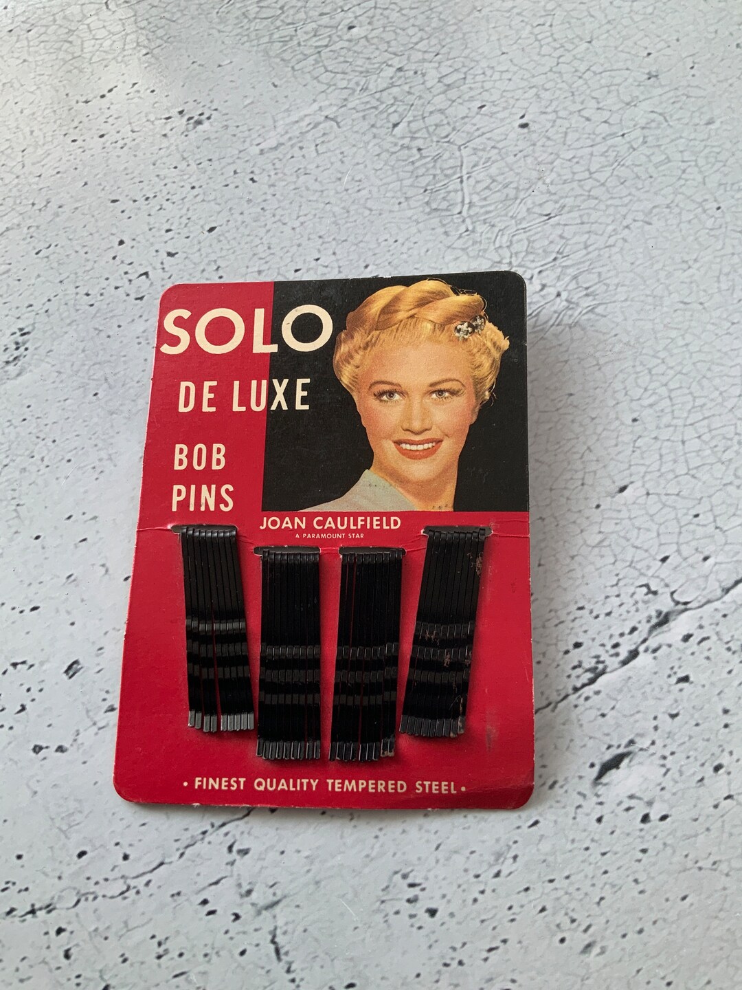 Joan Caulfield. Solo De Luxe Bobby Pins. Hollywood Star. Vintage Hair ...