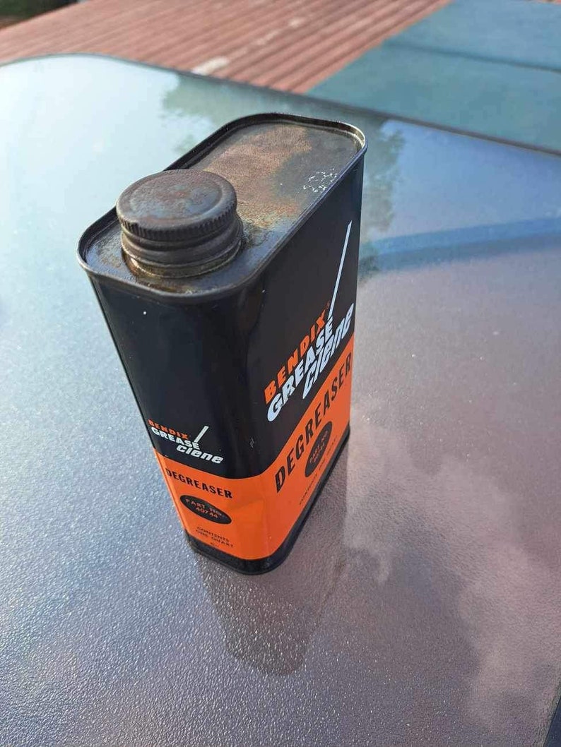 Bendix Degreaser Tin. 1960s. Grease Clene. Vintage Oil and Gas ...