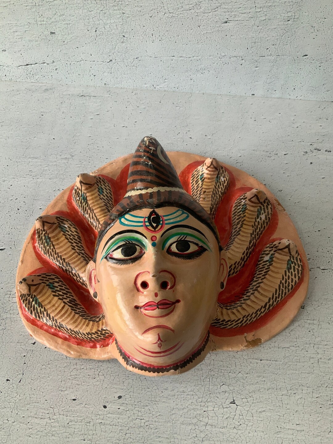Manasa Devi Mask. Cultural Mask. Fertility. Prosperity. - Etsy