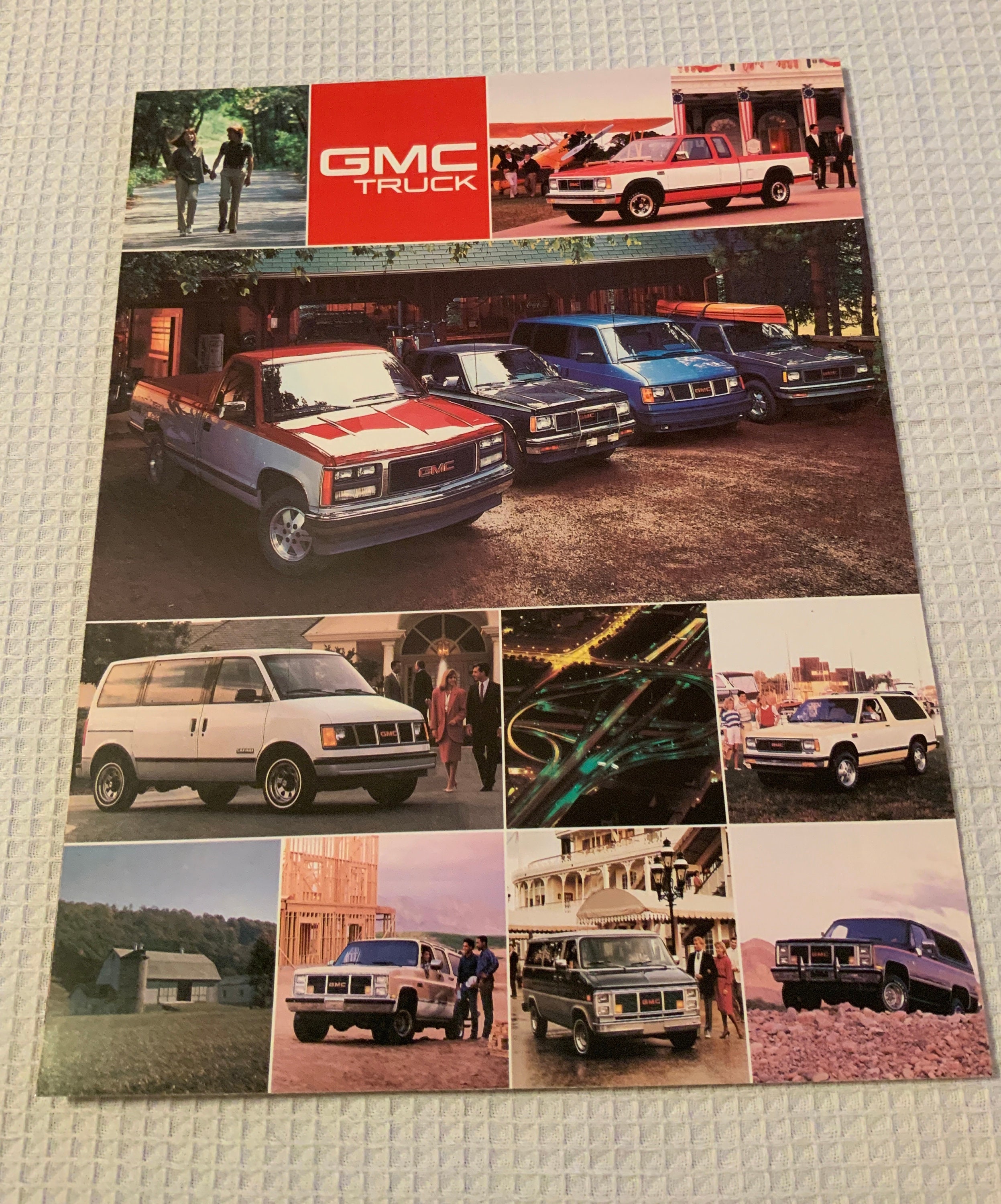 GMC Trucks 1988. Ad Sheet. Fold-out. REDUCED. Square Body Jimmy. S-15 ...