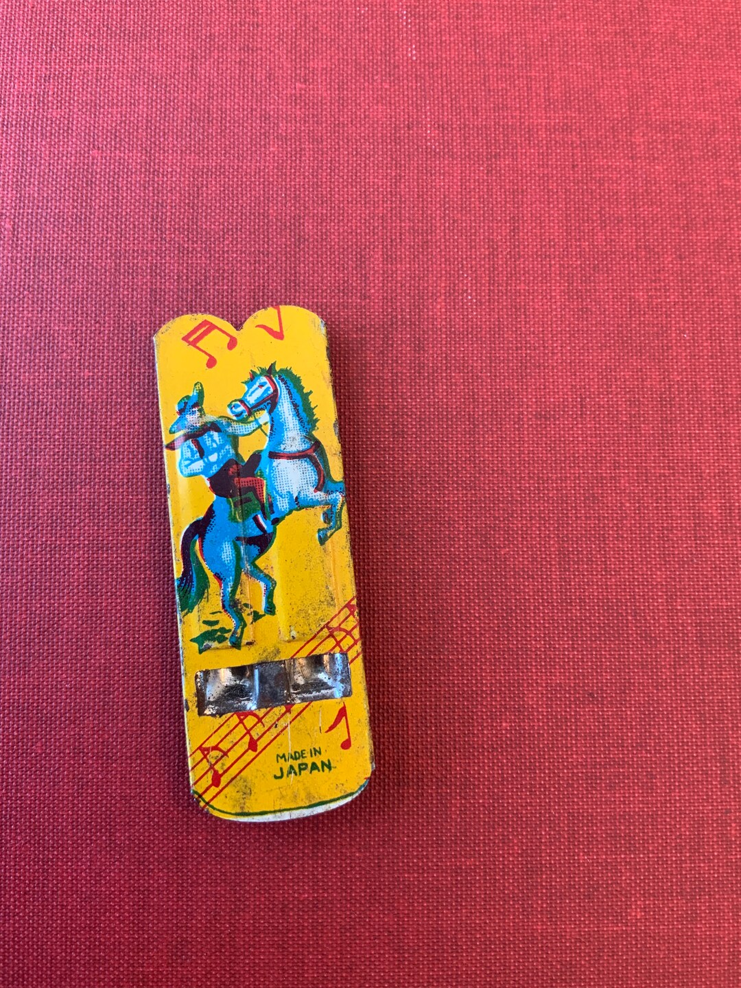 Lone Ranger Tin Whistle. Litho Tin. Japan. Tonto. Tin Toy. 1940s/ 50s T ...