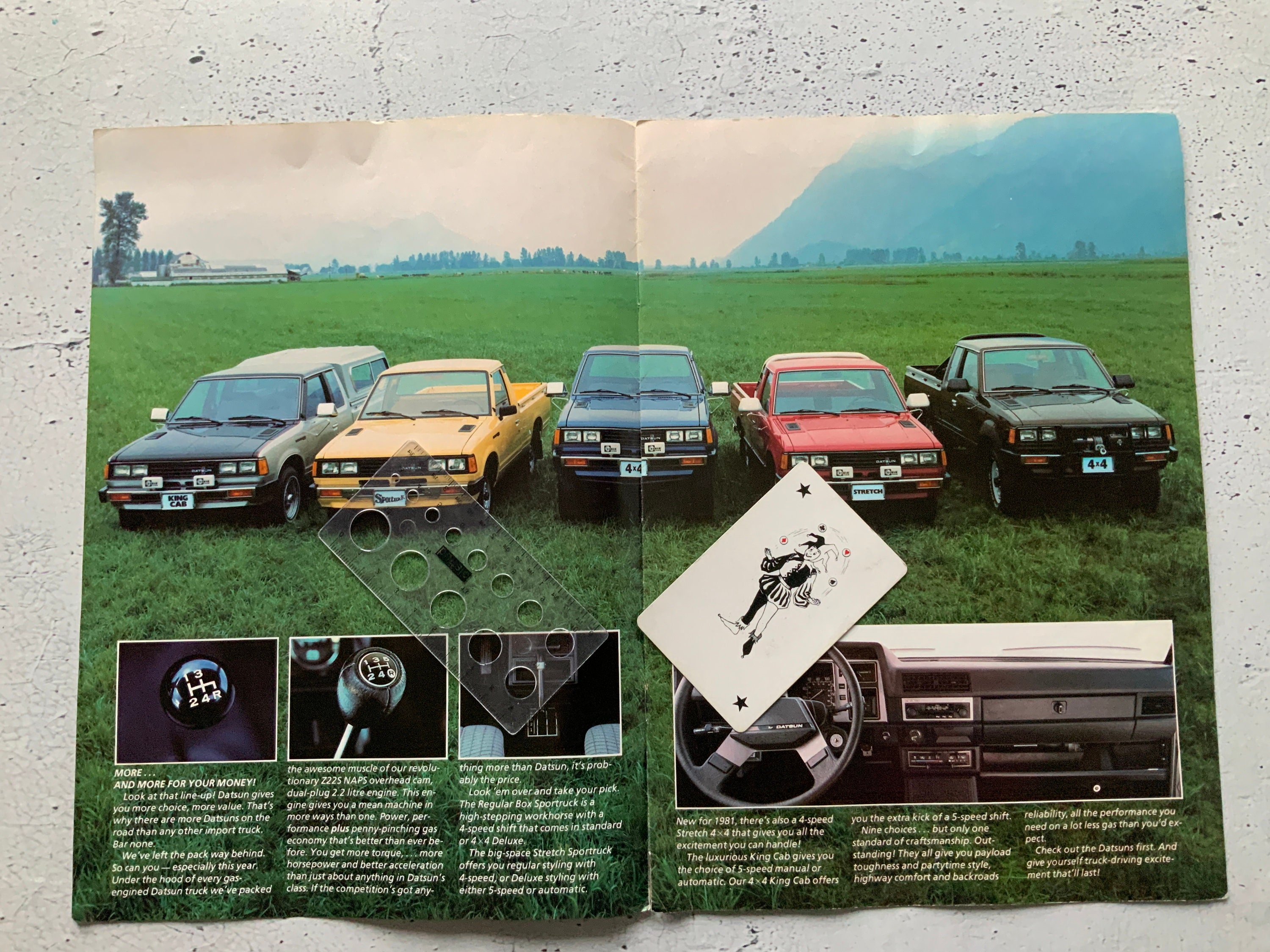 Datsun Sportruck & 4X4 Brochure. Vintage Datsun. Small Trucks 1/4 Ton ...
