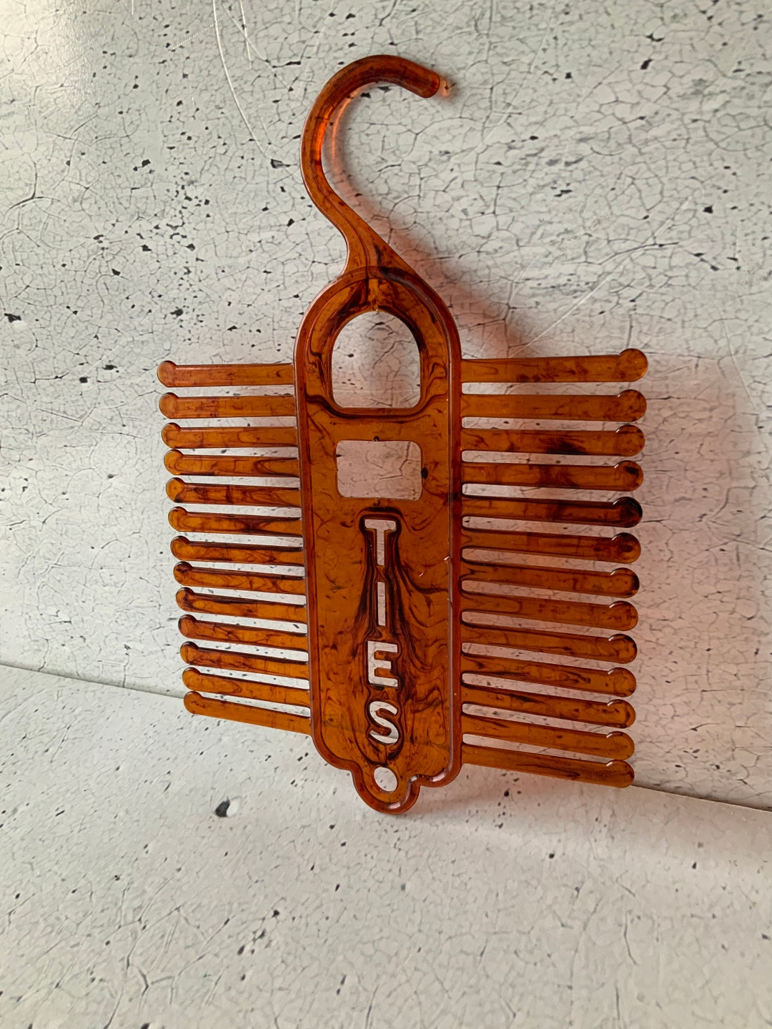 Ties Hanger. Wintrob. Root Beer Plastic. Translucent. Vintage Clothing ...