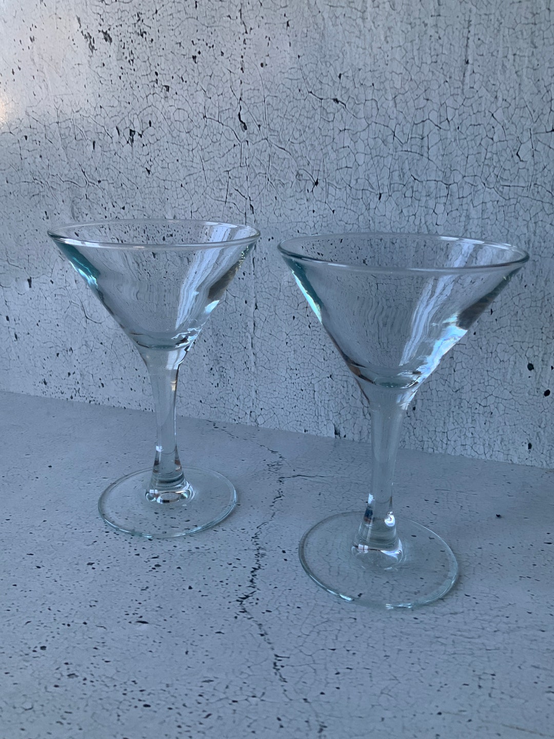 Martini Glass Pair. Arcoroc 3oz. Vintage Cocktail Glass. Designer ...