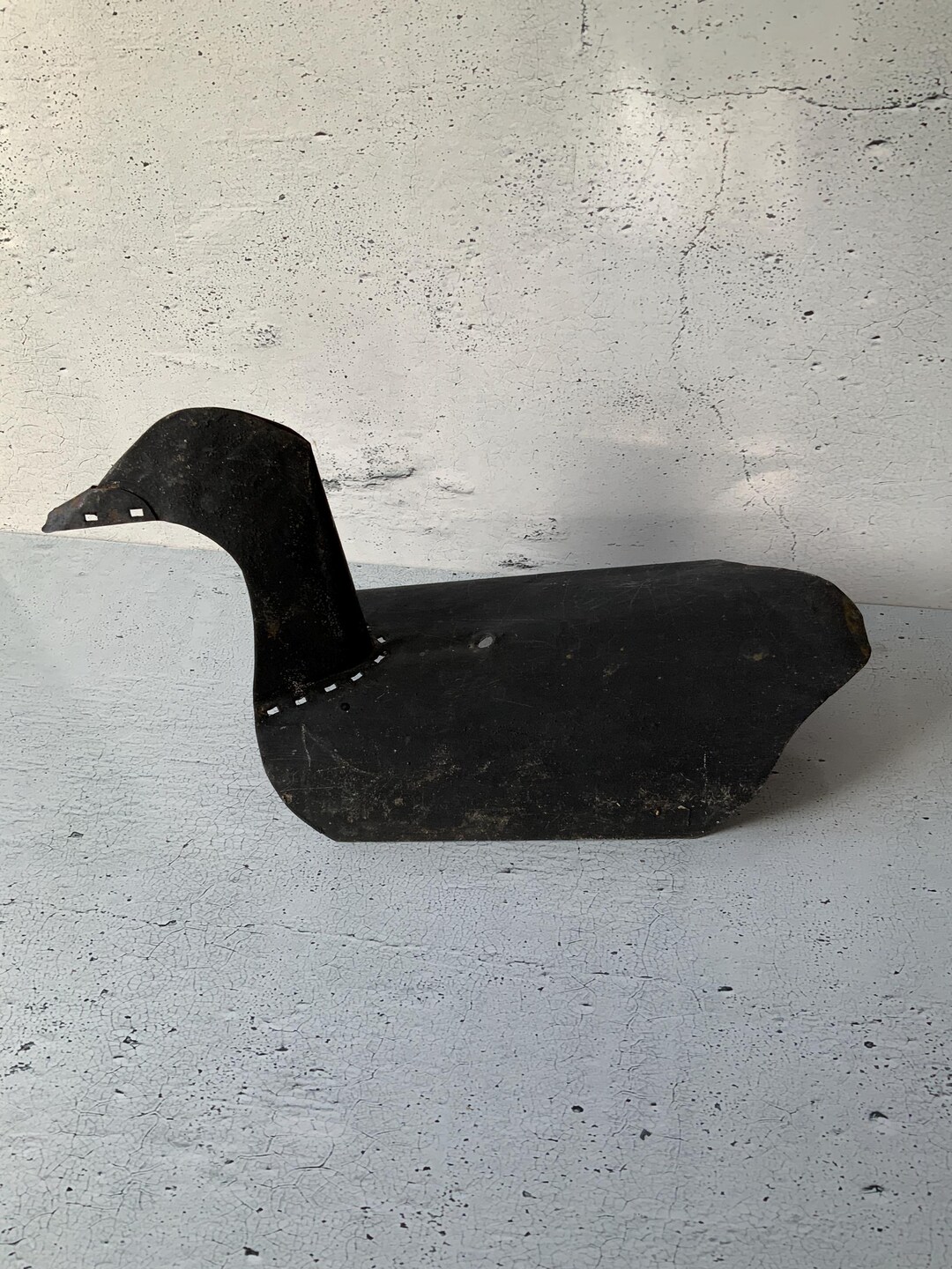 Antique Duck Decoy. Pressed Steel. Sheet Metal. Pioneer Art. Folk Art ...