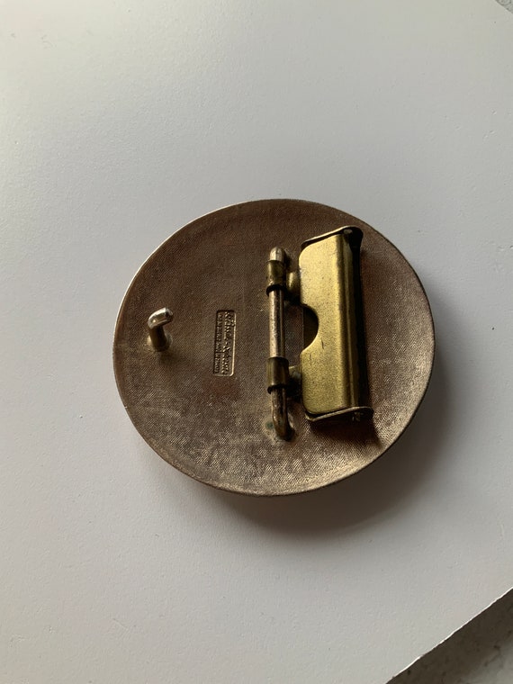 de Pastille Sylvestre Enamel belt buckle. Bullseye. G… - Gem