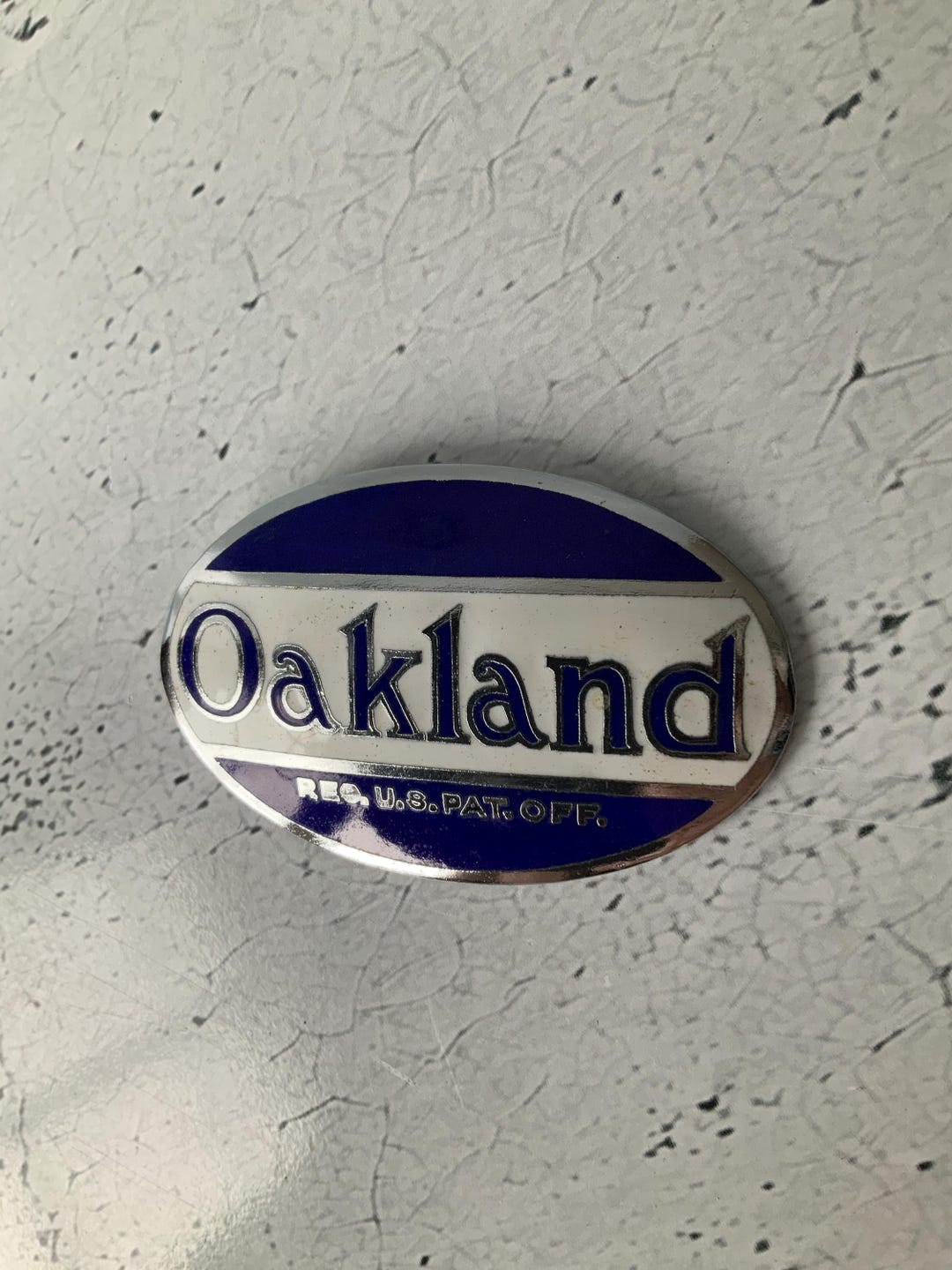 Oakland Auto Rad Badge. 1910’s/20’s. Classic Car Parts. Vintage Auto ...