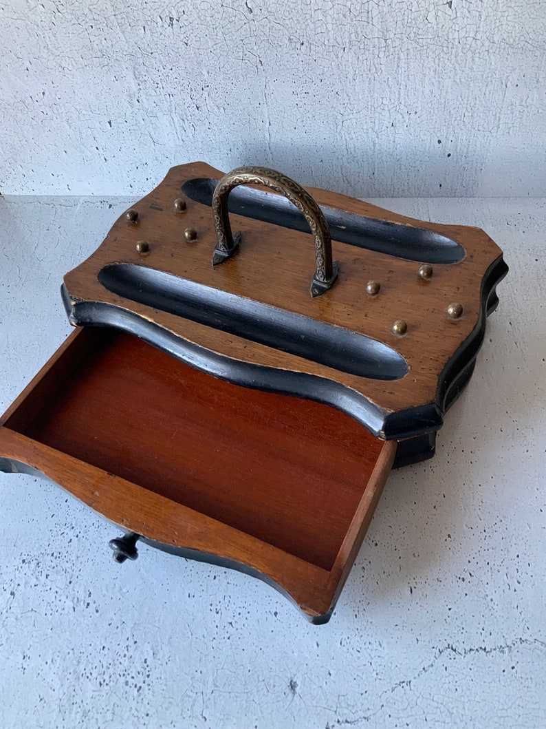 Victorian Ink Well Desk Stand. Writing Station. 1900s. Calligraphy ...