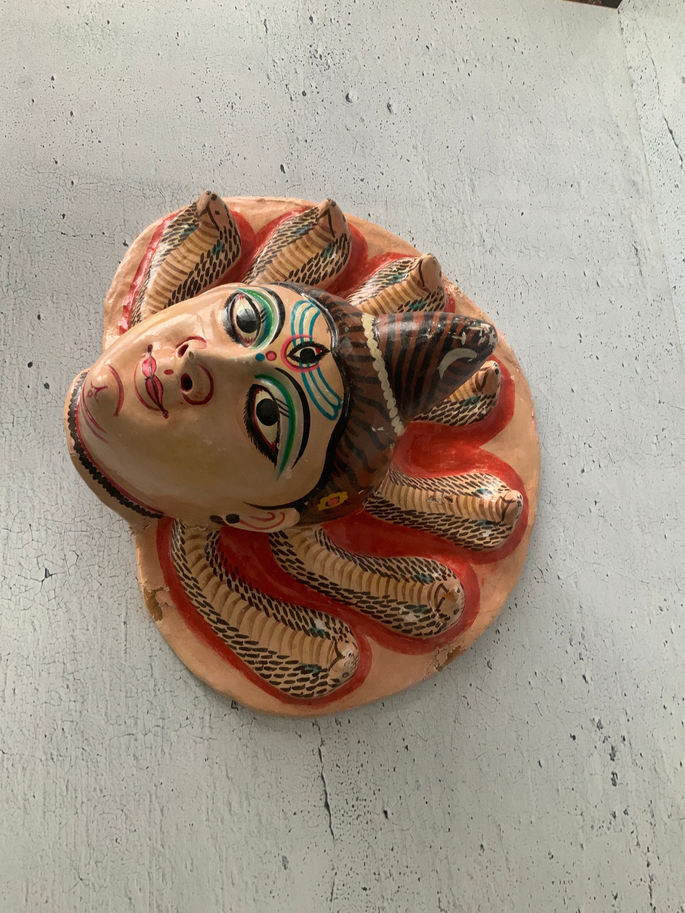 Manasa Devi Mask. Cultural Mask. Fertility. Prosperity. - Etsy