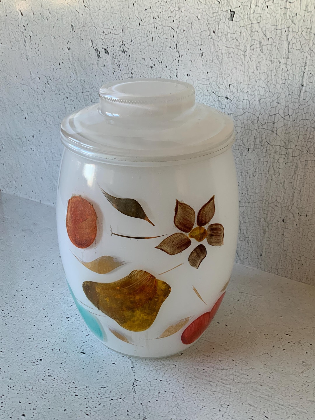 Bartlett Collins Cookie Jar. 8”. Vintage Hand Painted Cookie Jar. Kitchenwares. Vintage Food ...