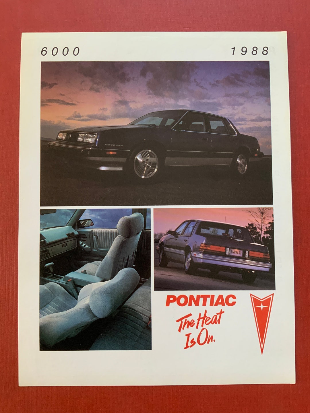 1988 Pontiac 6000 Ad Poster. - Etsy