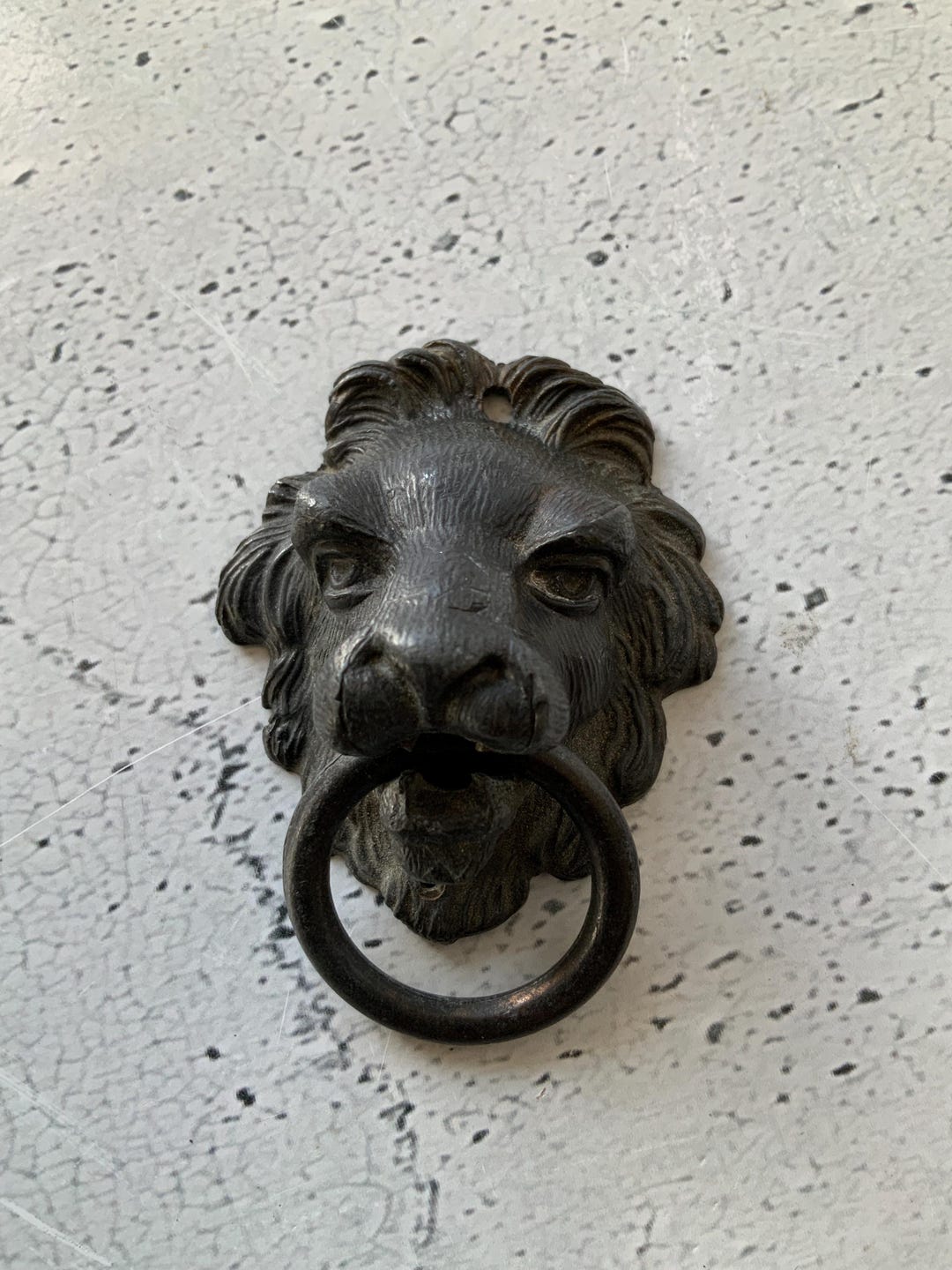Lion. Brass Look Vintage Door Knocker. Architectural Supplies. Home ...
