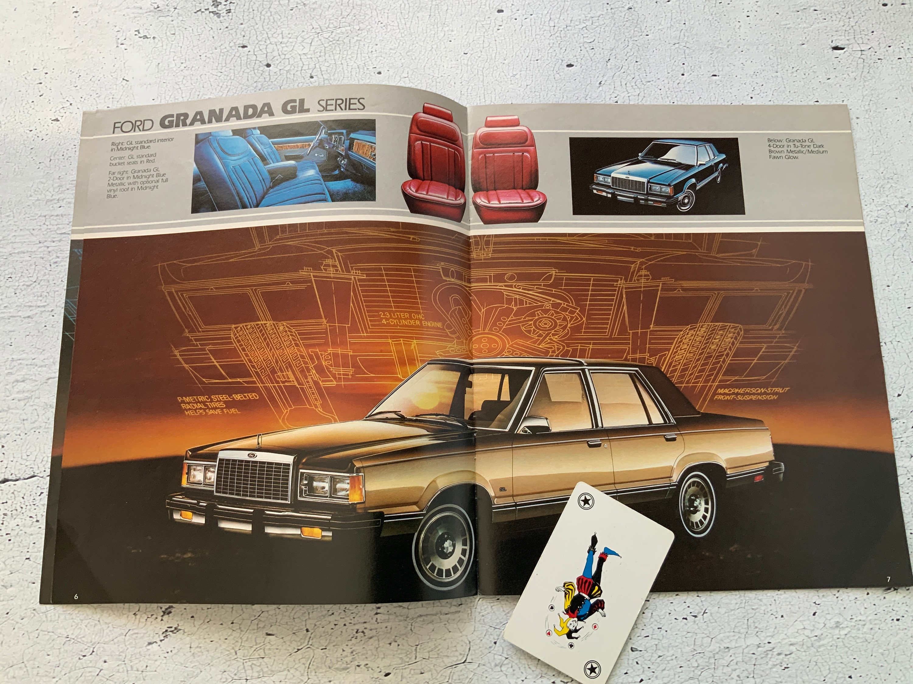 1982 Ford Granada Brochure.granada GL. GLX. 3.8l V6. 4.2l V8. Wagon. - Etsy