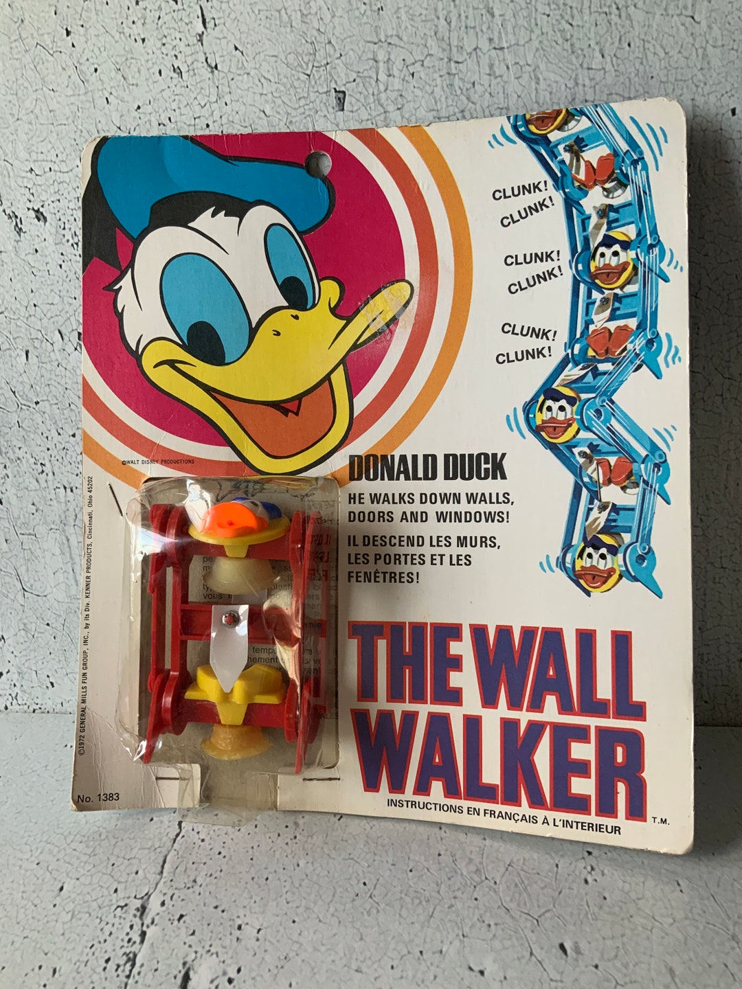Donald Duck: the Wall Walker. 1972. Kenner Toys. Disney. General Mills ...