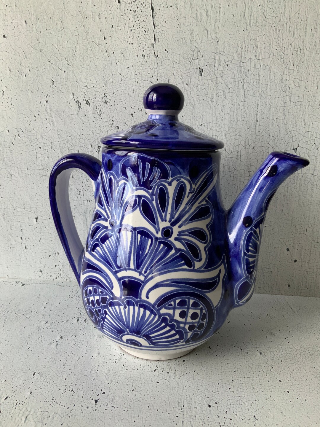 Talavera Tea Pot. Mexico. Red Clay. Lead Free Mexico. Art Souvenir ...