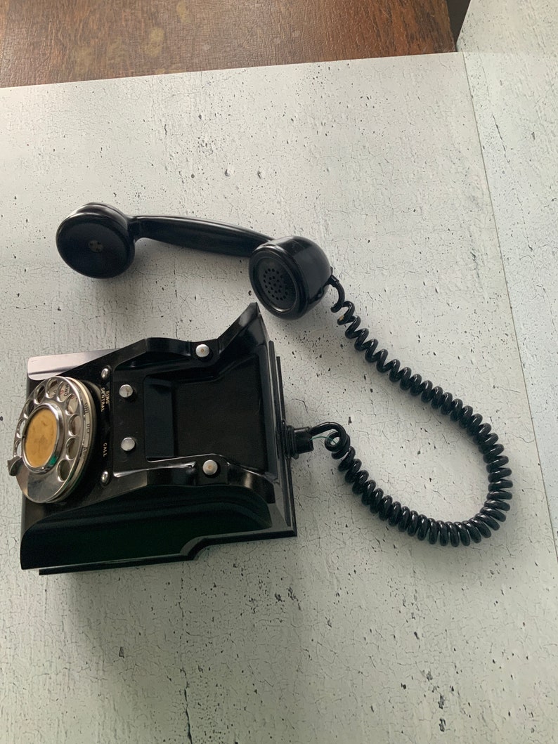 1950s Bakelite Telephone. Rotary Dial. Ring Central Button. - Etsy